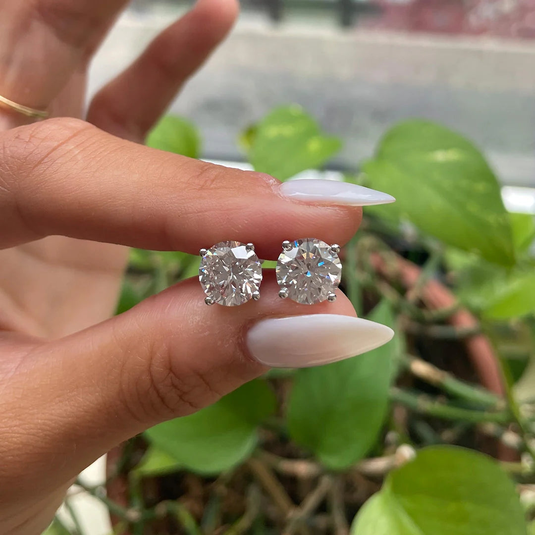 Moissanite Stud Earrings: Things to Know – Less Diamond